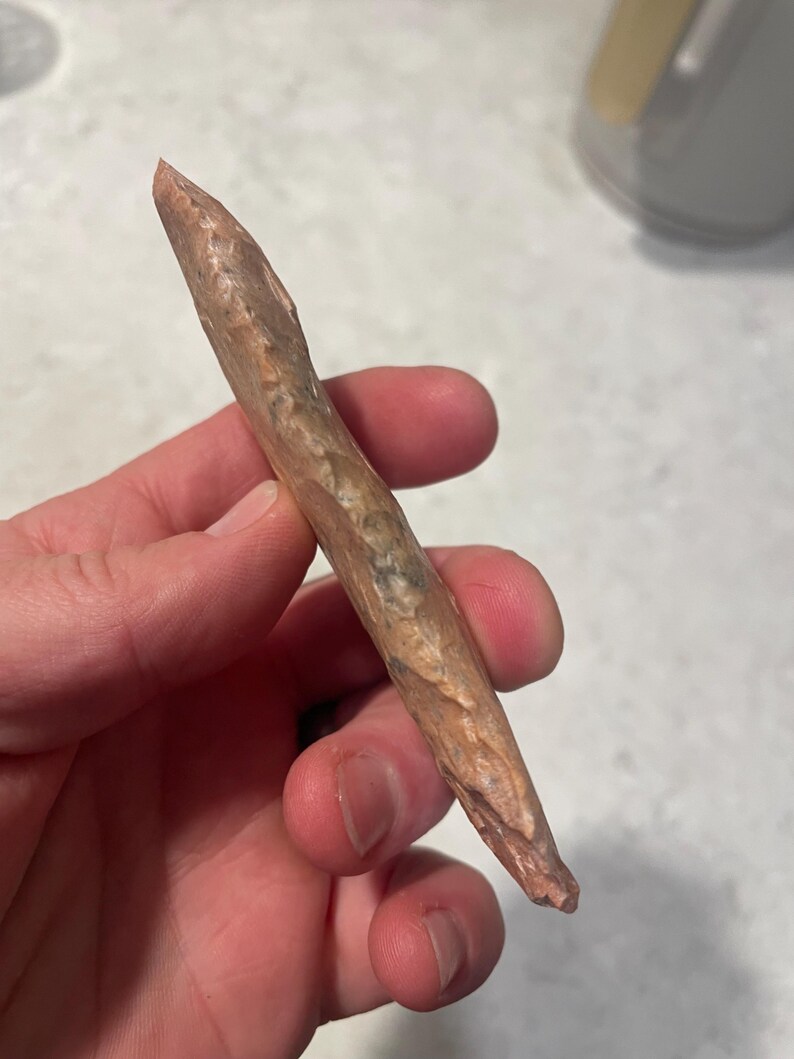 Arrowhead Point Kirk - Stone Arrowhead - Flintknapped Arrowhead ...