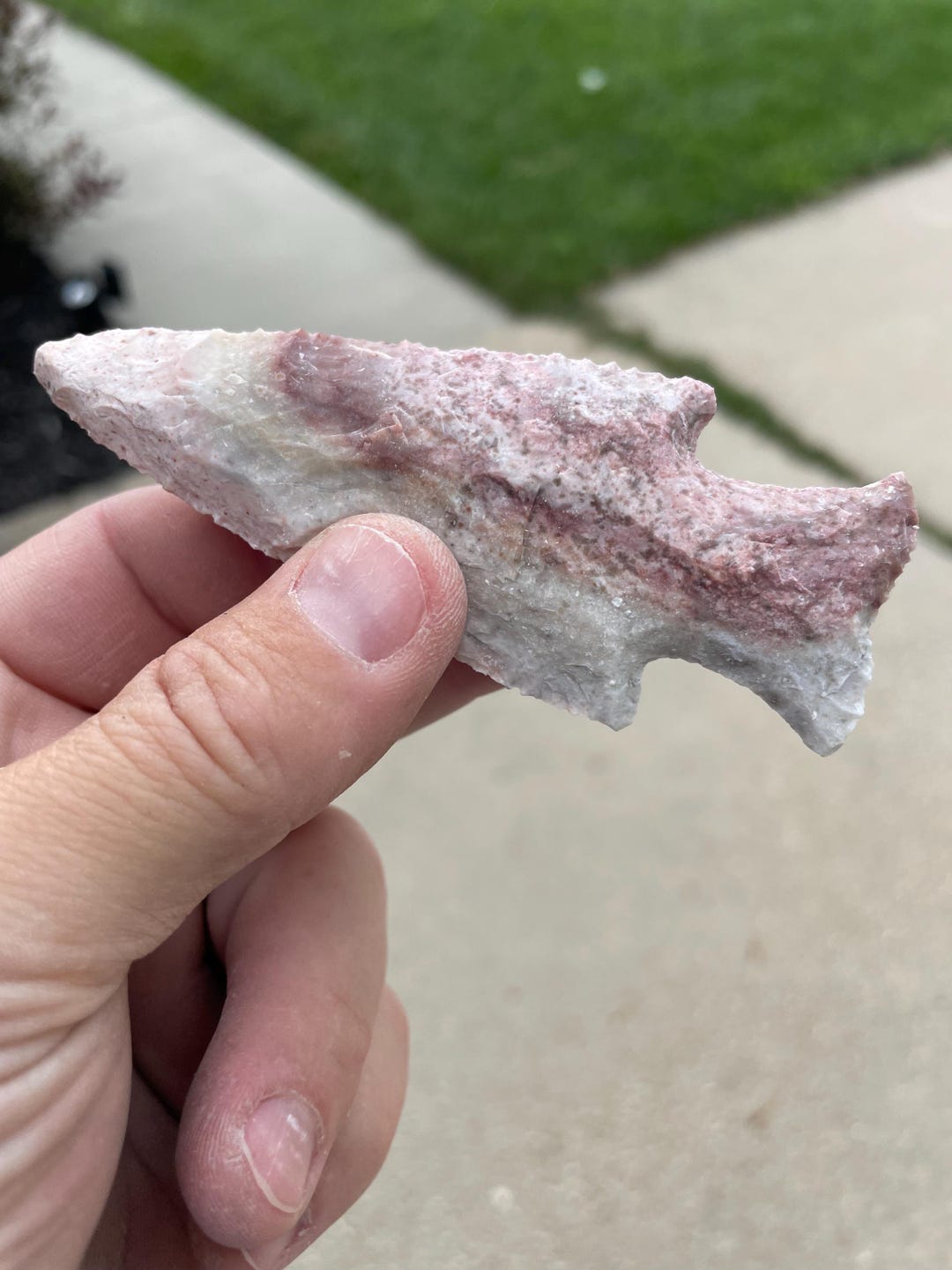 Arrowhead Point knobbed Hardin Stone Arrowhead Flintknapped Arrowhead ...