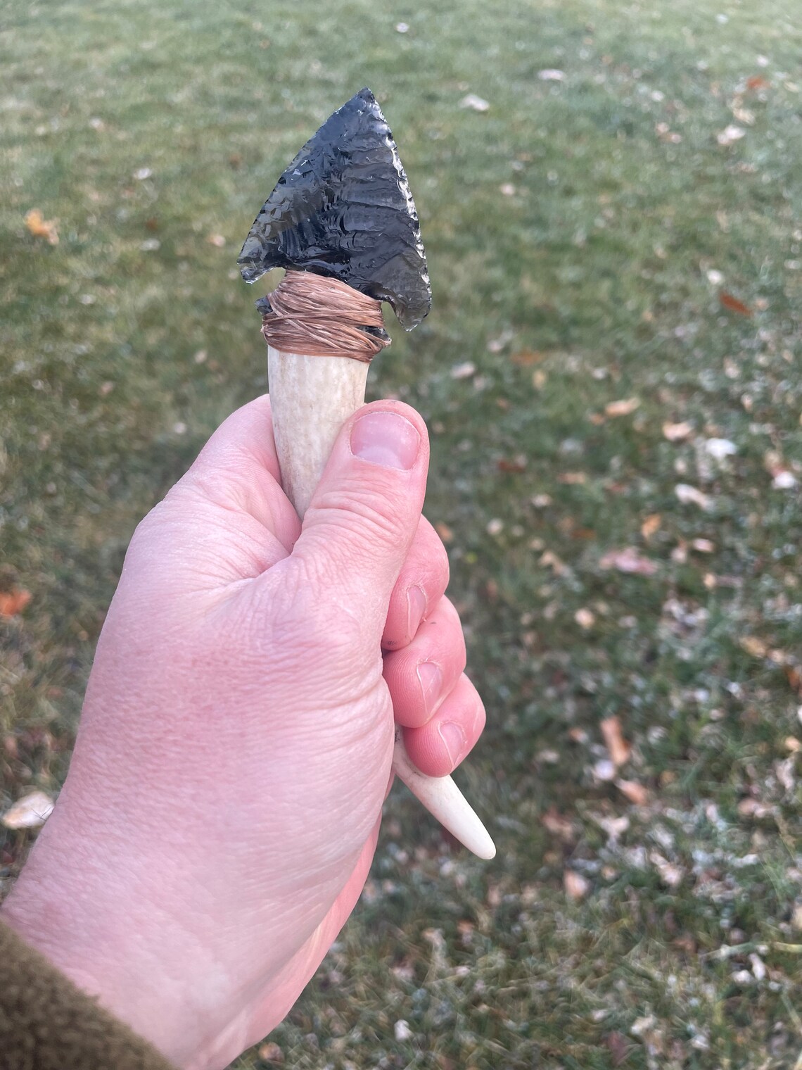 Genuine Antler Knives - Mini Stone Knives - Arrowhead Knife - Obsidian ...