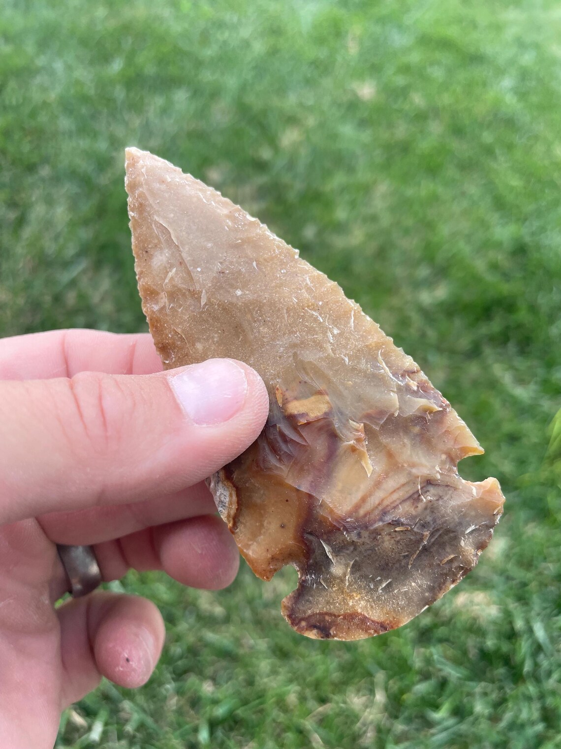 Arrowhead Point Dovetail - Stone Arrowhead - Flintknapped Arrowhead ...