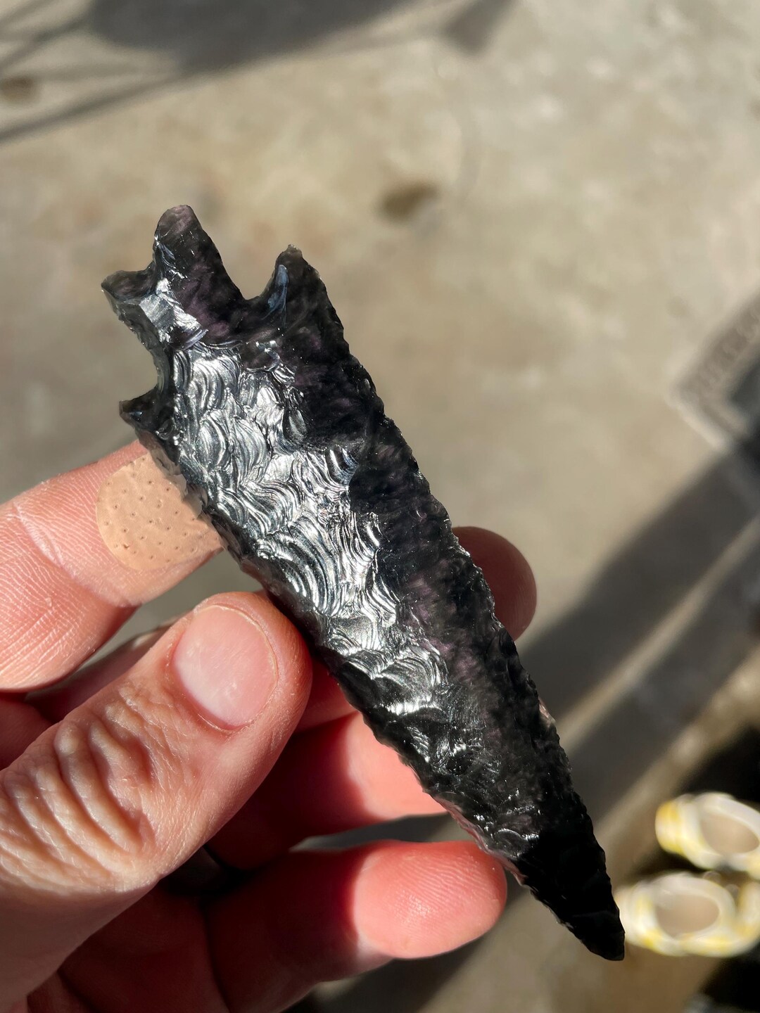 Elko Obsidian Arrowhead Point (velvet Obsidian) - Stone Arrowhead ...