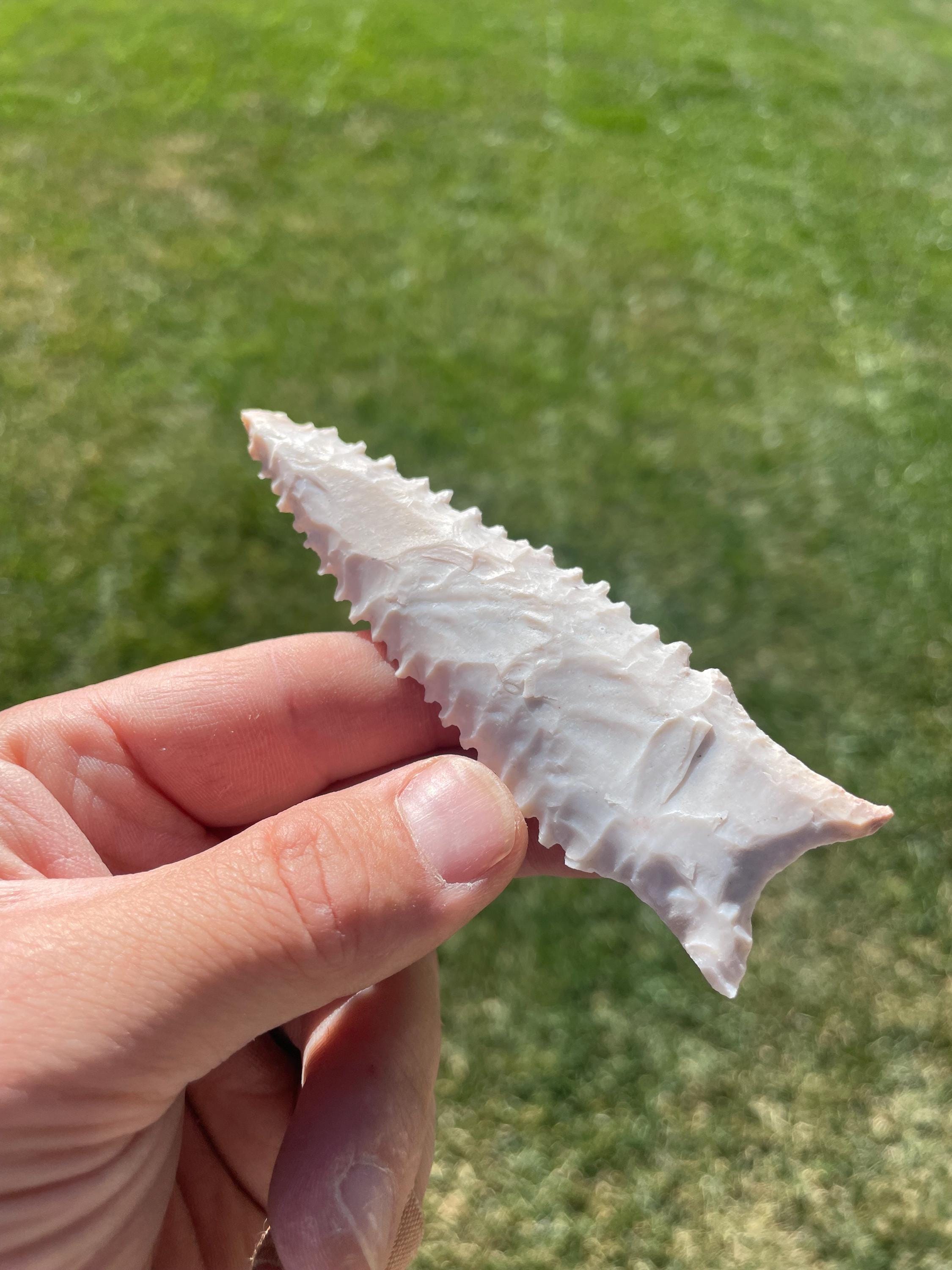 Arrowhead Point Dalton Serrated - Stone Arrowhead - Flintknapped ...