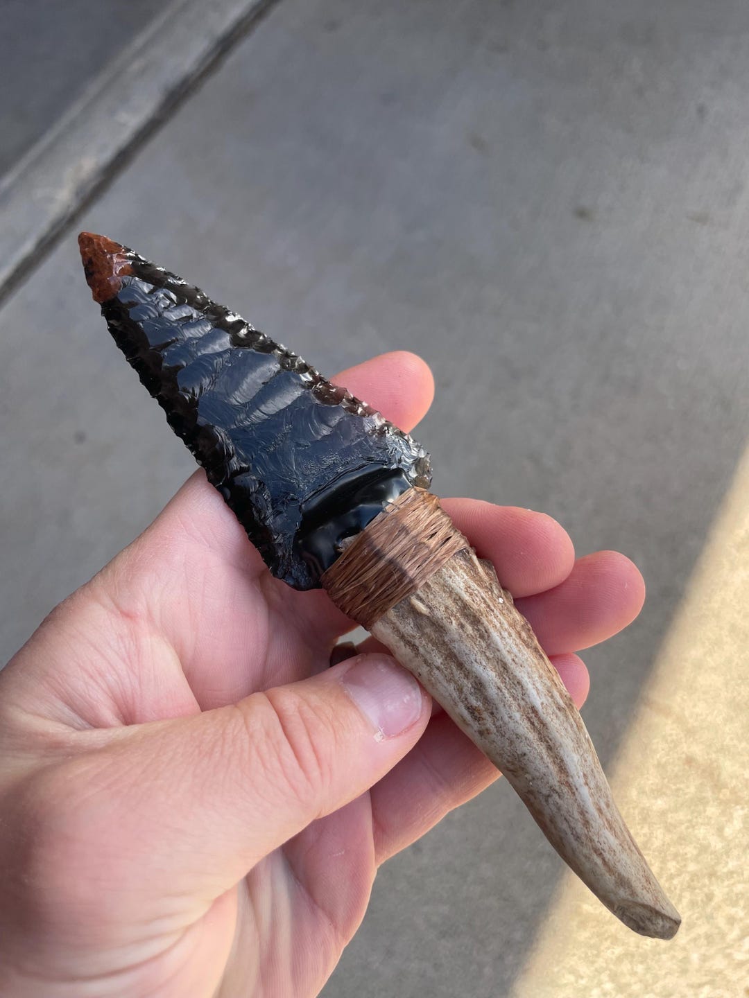 Genuine Antler Tine Knife - Mini Stone Knives - Arrowhead Knife ...
