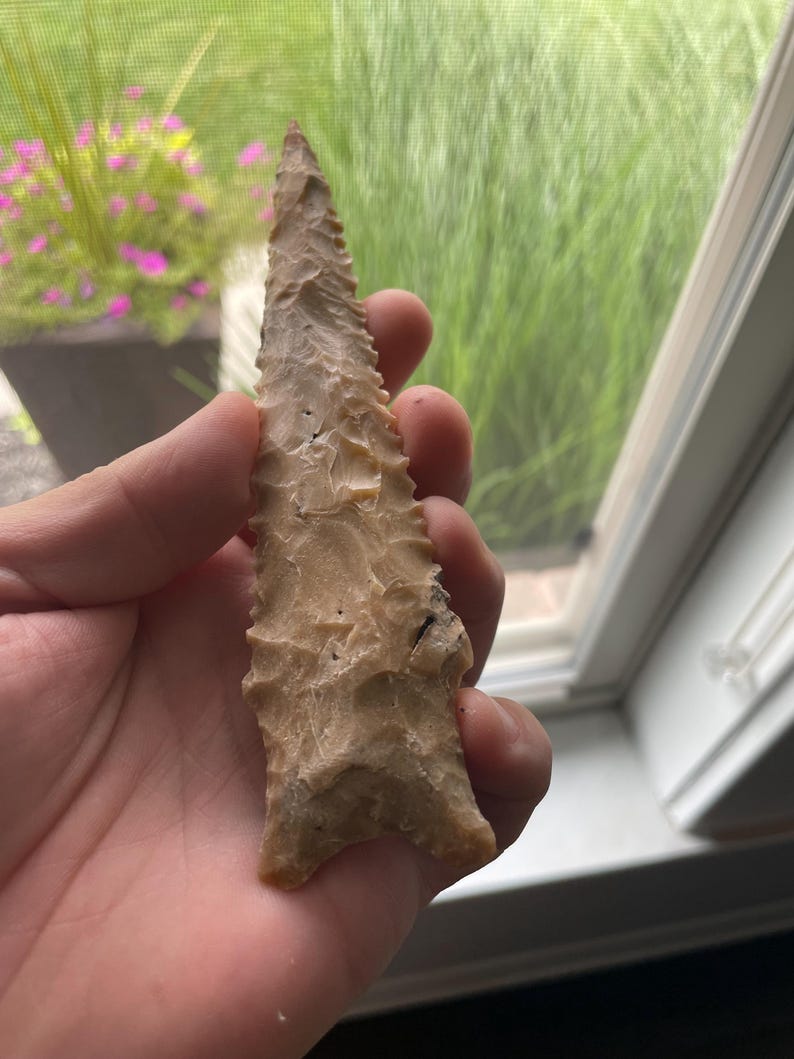 Arrowhead Point Dalton (massive) - Stone Arrowhead - Flintknapped ...