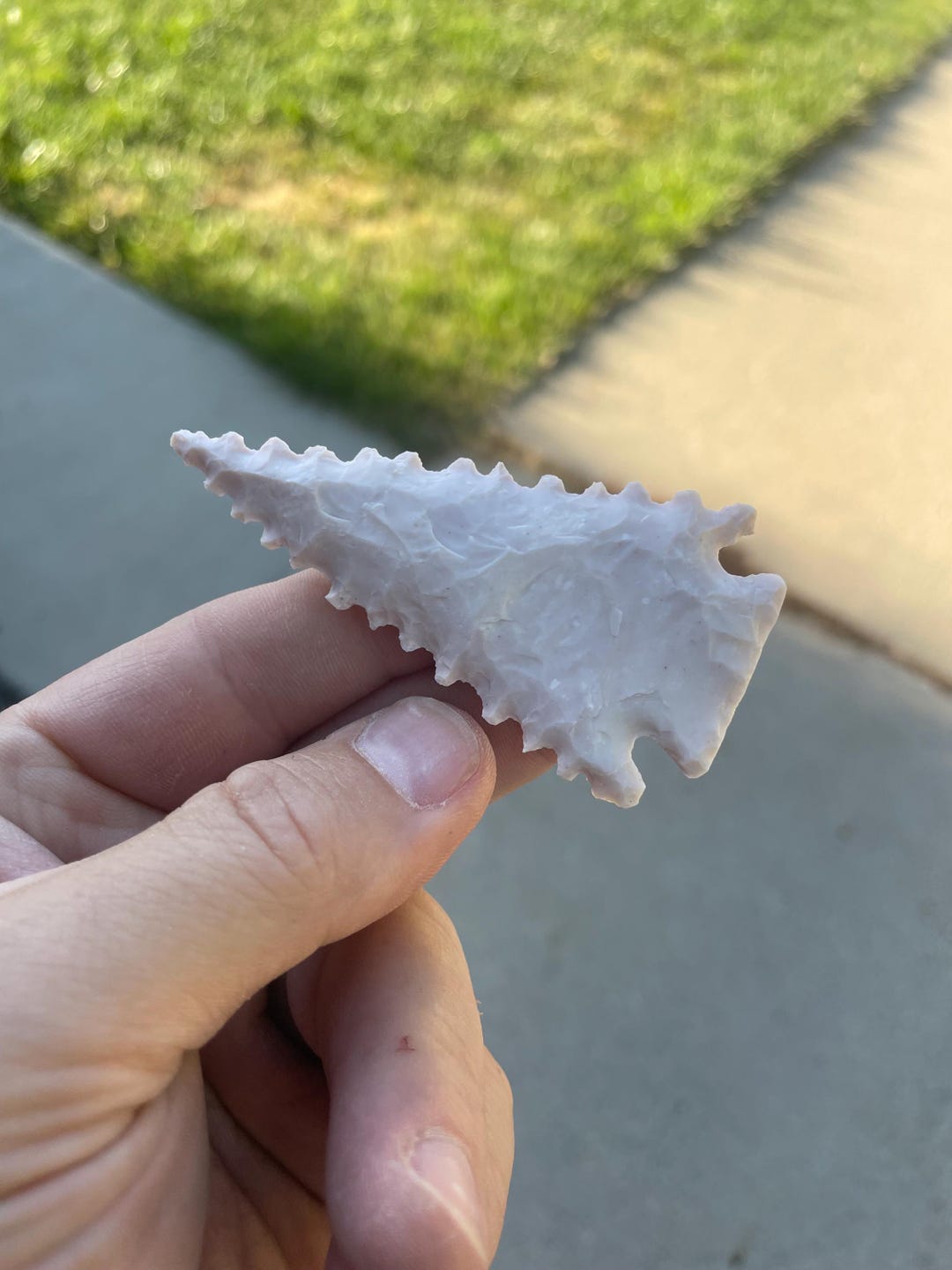 Arrowhead Point Serrated - Stone Arrowhead - Flintknapped Arrowhead ...