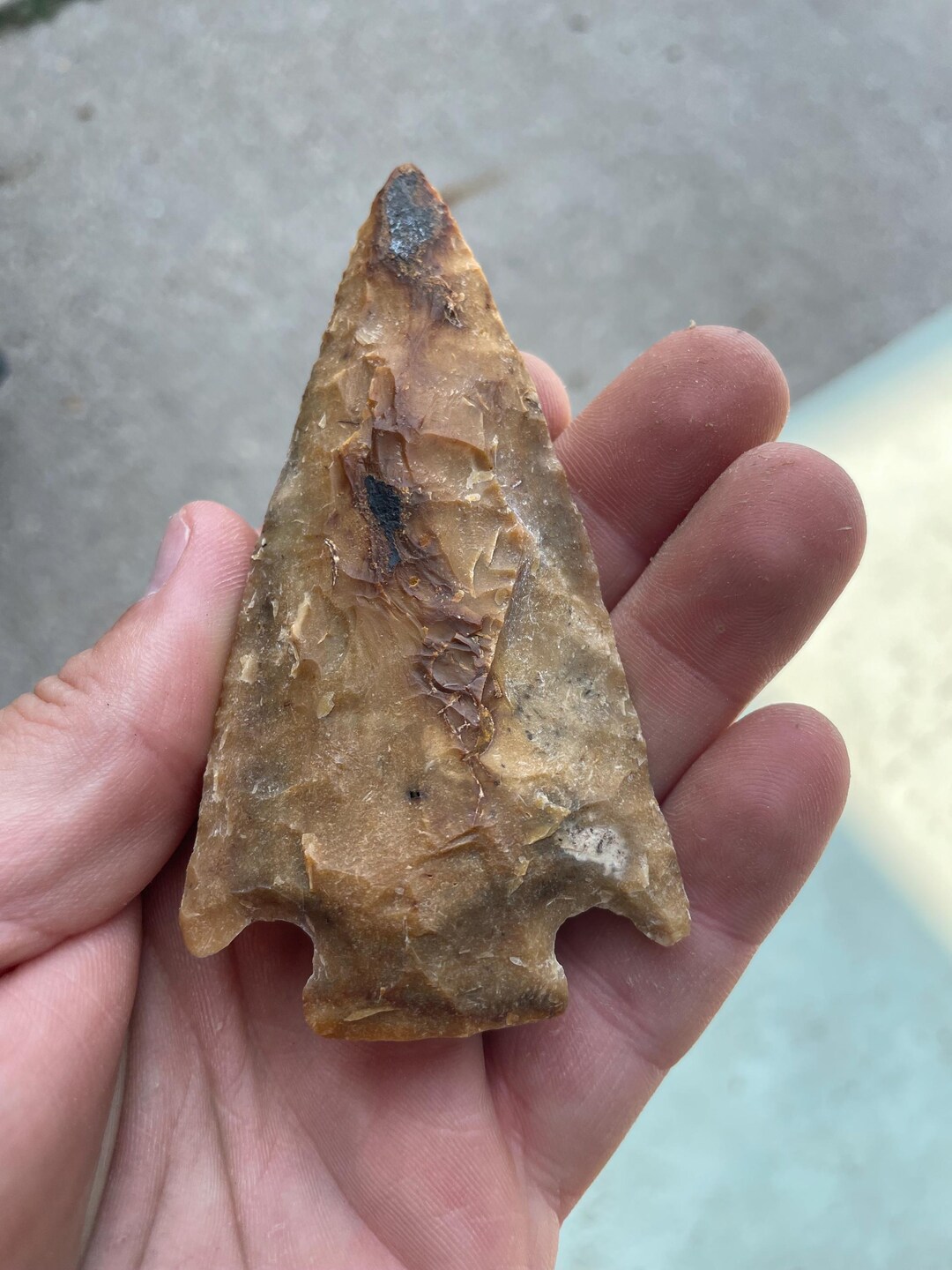 Arrowhead Point - Stone Arrowhead - Flintknapped Arrowhead - Homemade ...