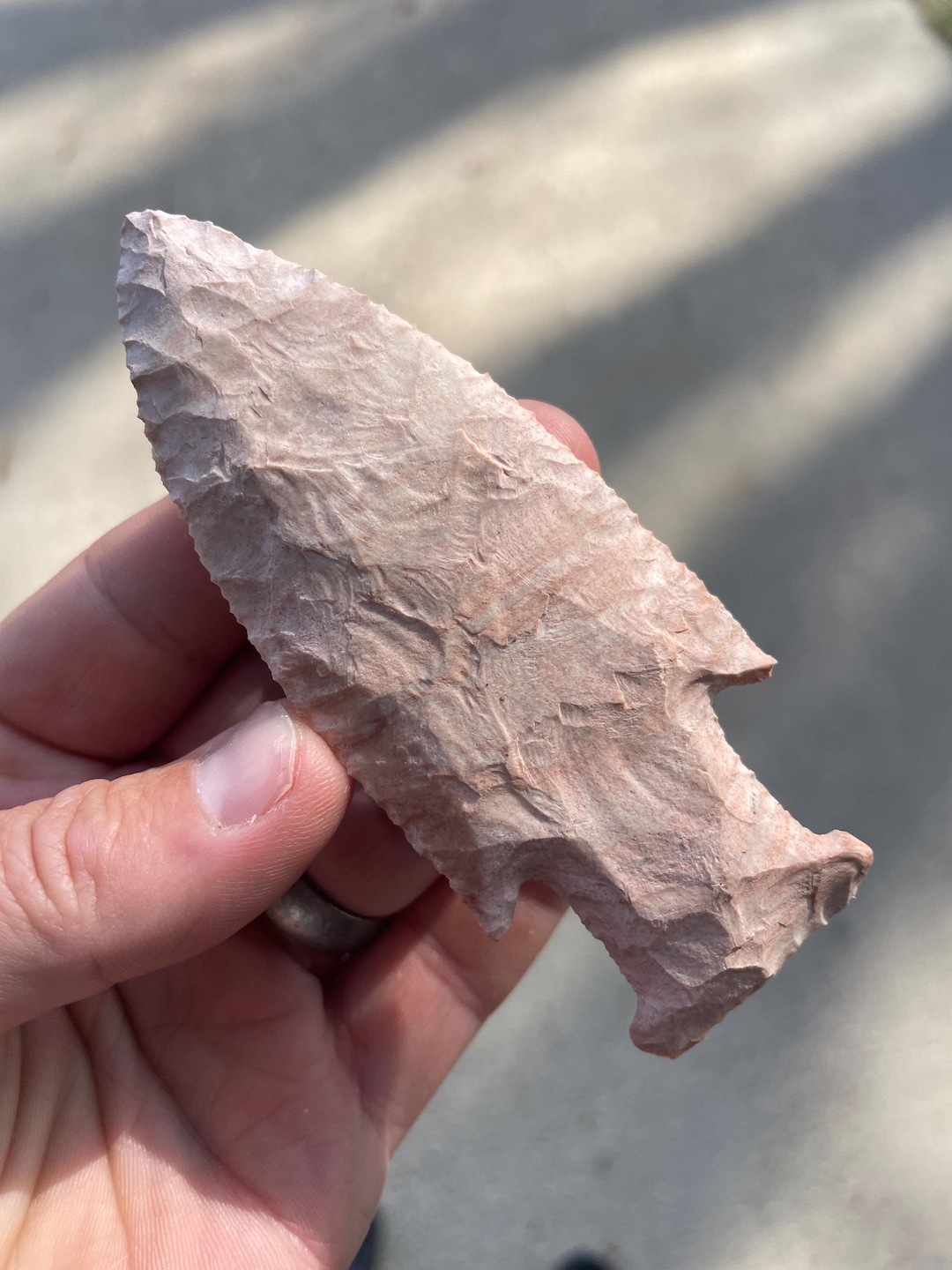 Arrowhead Point Hardin - Stone Arrowhead - Flintknapped Arrowhead ...