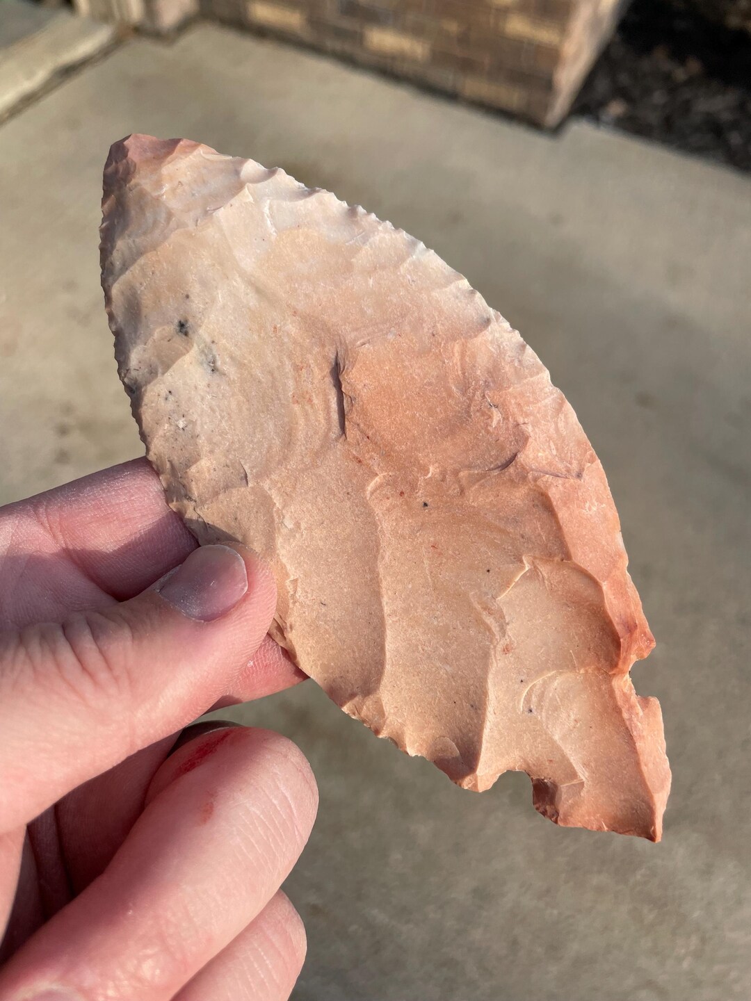 Arrowhead Point Stone Arrowhead Flintknapped Arrowhead Homemade Gift ...