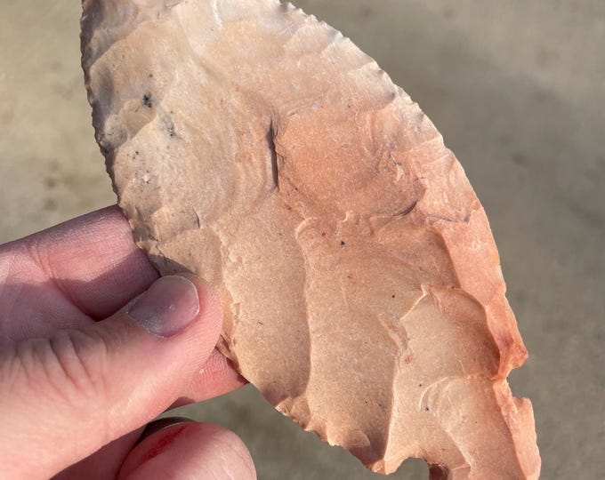 Arrowhead Point - Stone Arrowhead - Flintknapped Arrowhead - Homemade ...