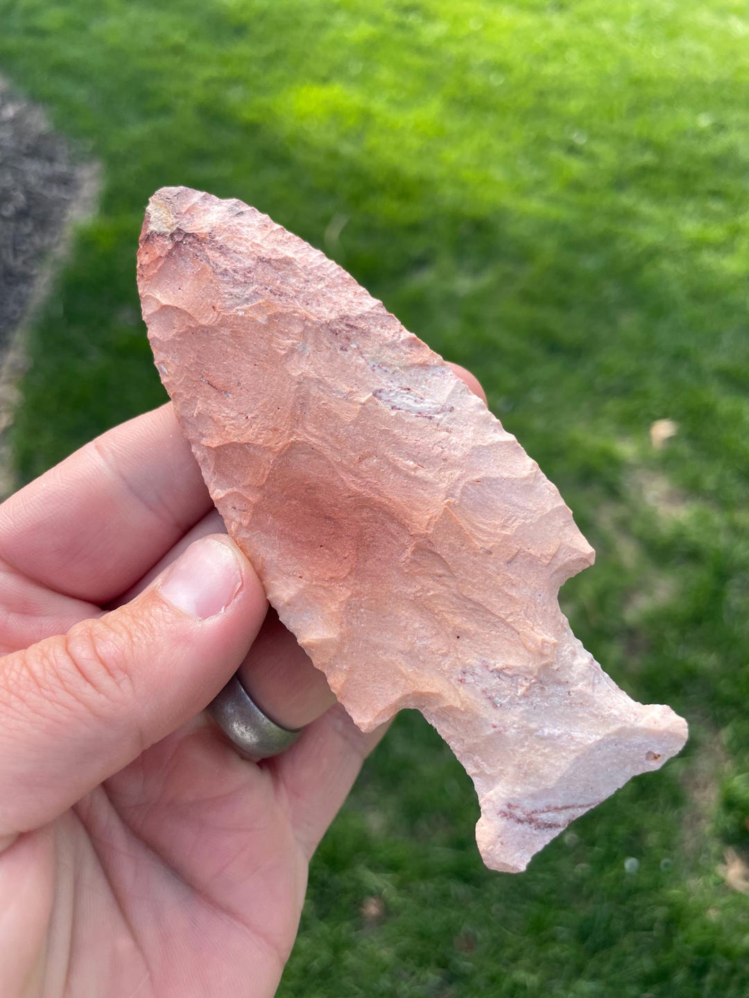 Arrowhead Point - Stone Arrowhead - Flintknapped Arrowhead - Homemade ...