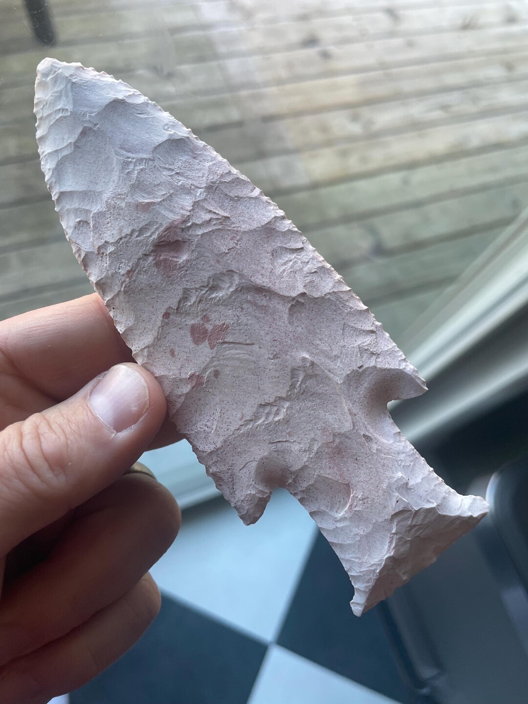 Arrowhead Point (huge Hardin) - Stone Arrowhead - Flintknapped ...