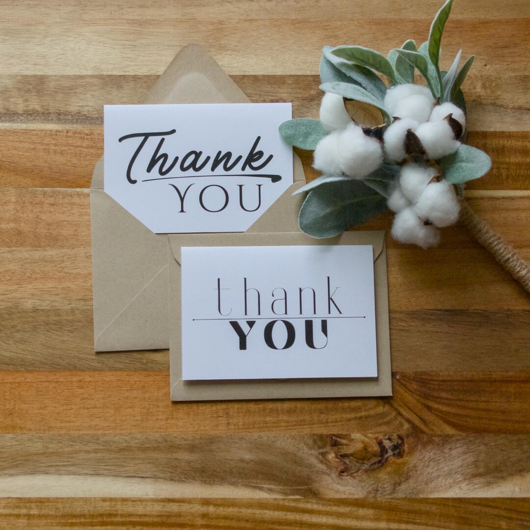 Printable Thank You Card Set: Charming Patterns (instant Download PDF ...