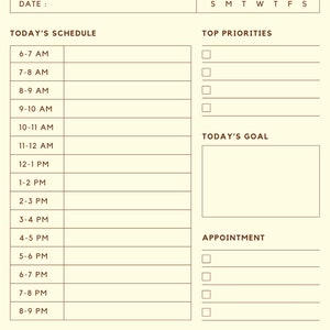 Daily Planner Canva Digital Planner Printable Planner schedule Planner ...