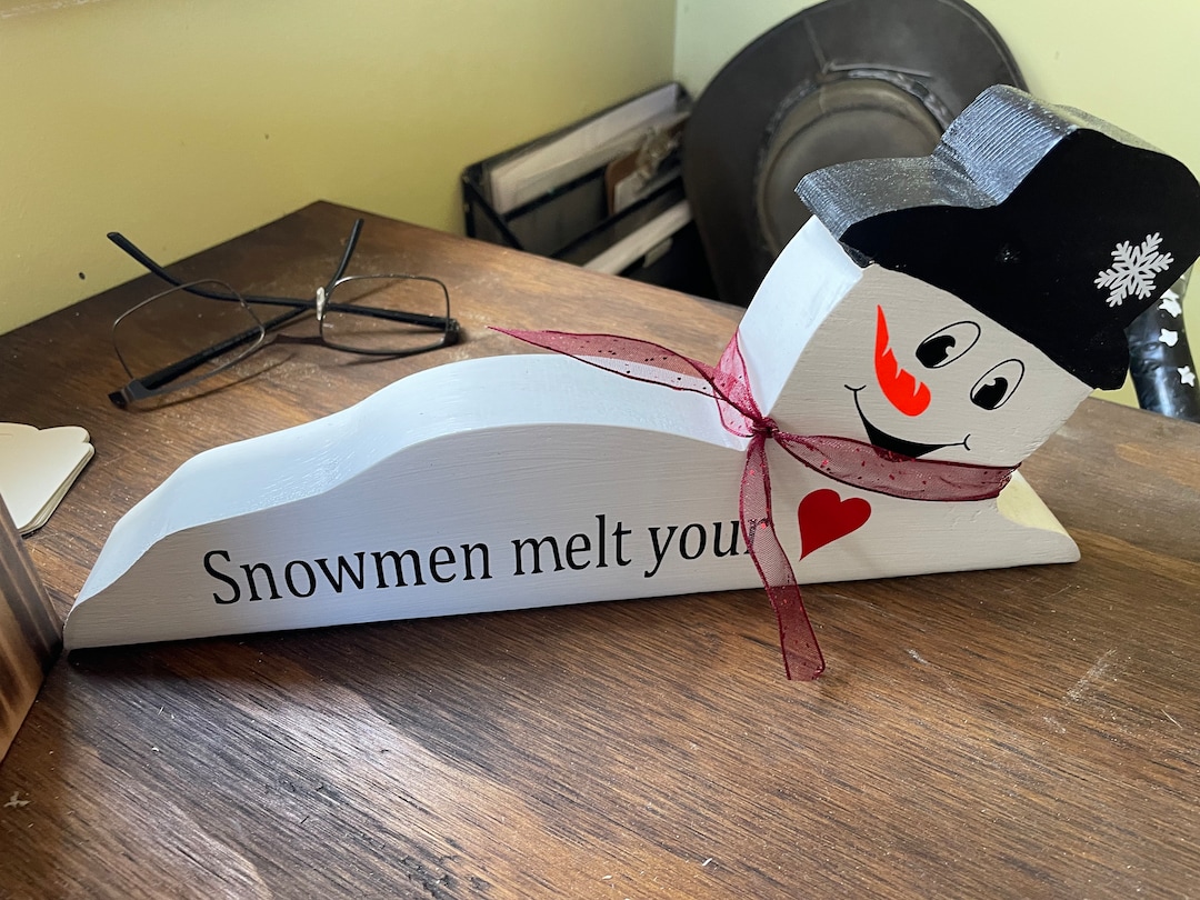 Melting Snowman Sign Snowmen Melt My Heart Snowman Winter Decor Snowman ...