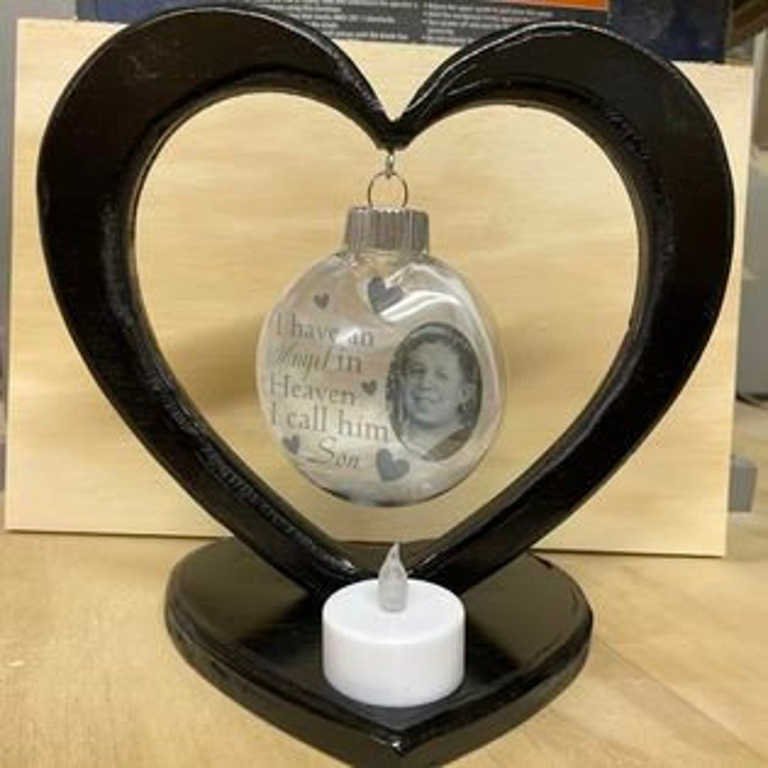 Heart Shaped Ornament Holder Love Heart Display Ornament Gift for ...