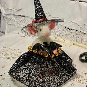 Little White Mouse Pippa Witch Cute Toy Waldorf Inspired Sweet Stuffed ...