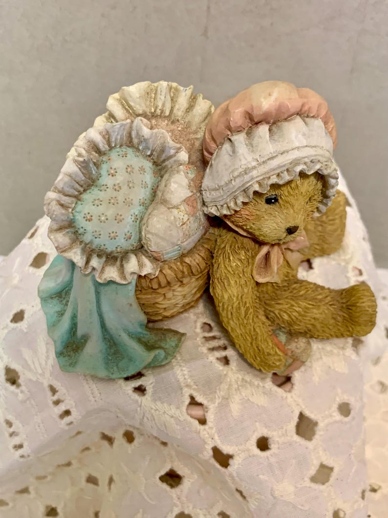 Cherished Teddies Jasmine Figurine Retired Collectible Teddy Bear Resin ...