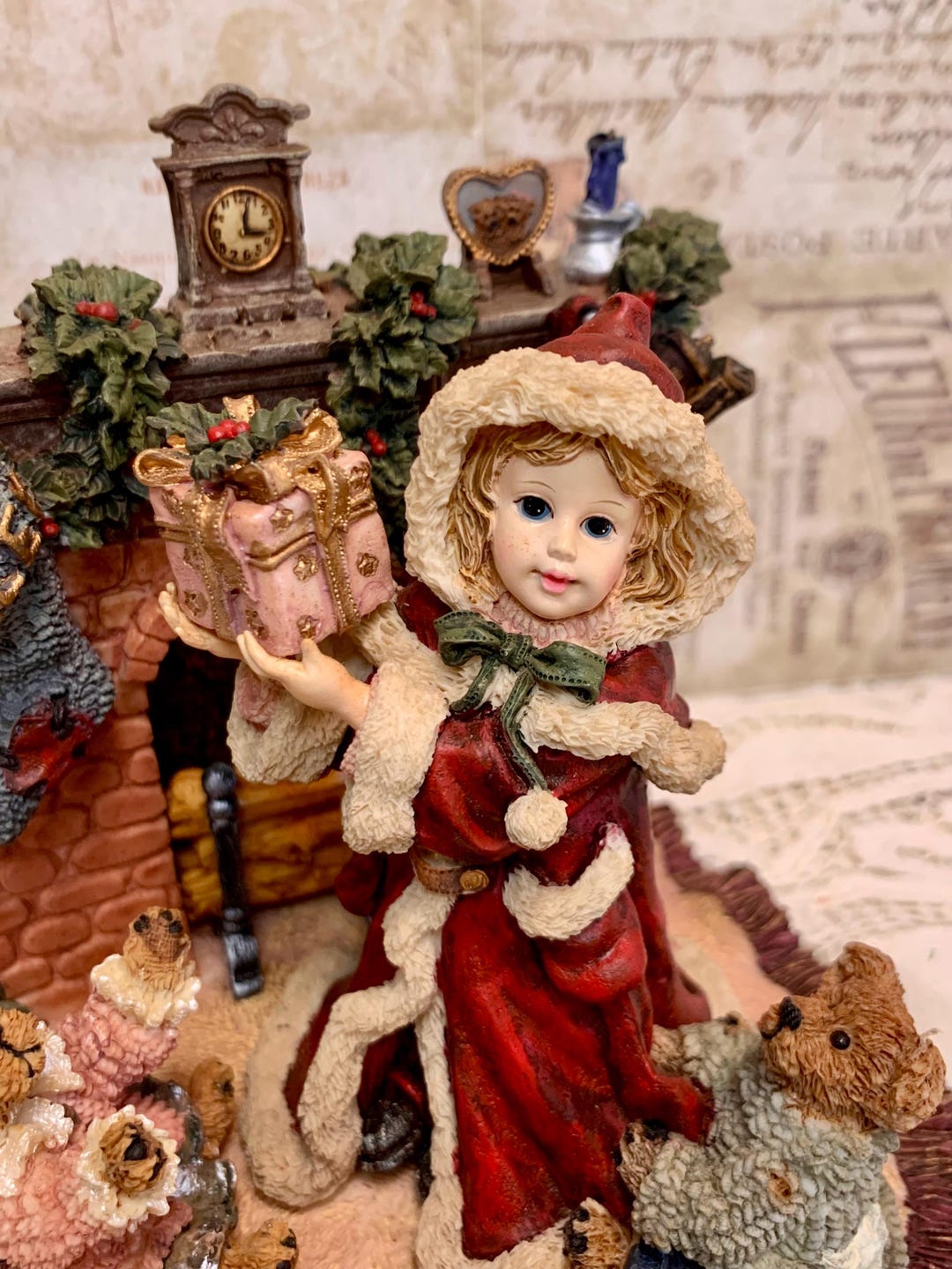 Boyds Bears "yesterday's Child "sandra Claus Christmas Morning ...