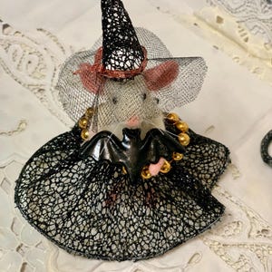 Little White Mouse Pippa Witch Cute Toy Waldorf Inspired Sweet Stuffed ...