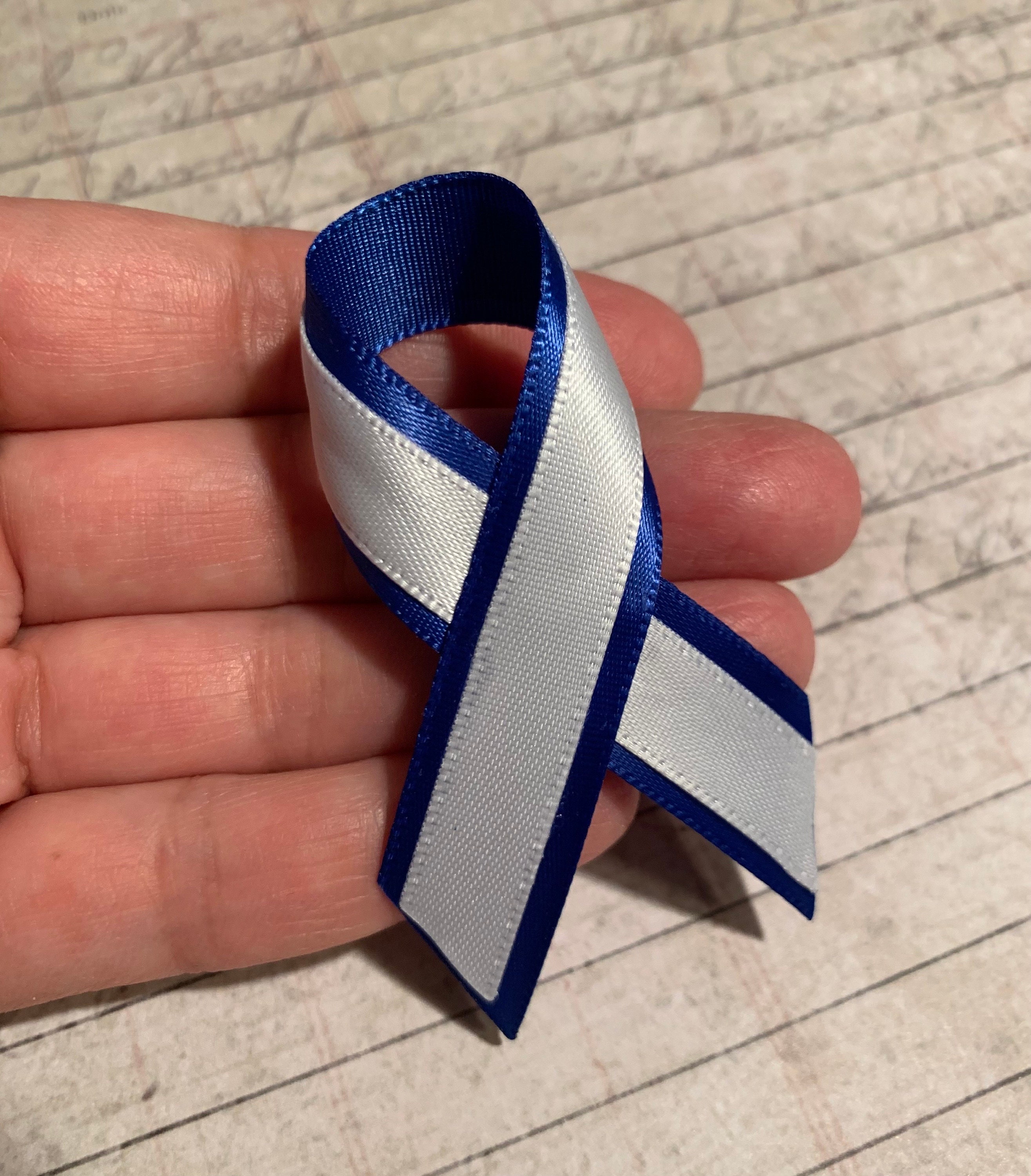 I Stand With Israel Pin Support Blue and White Awareness Ribbon Pin ...