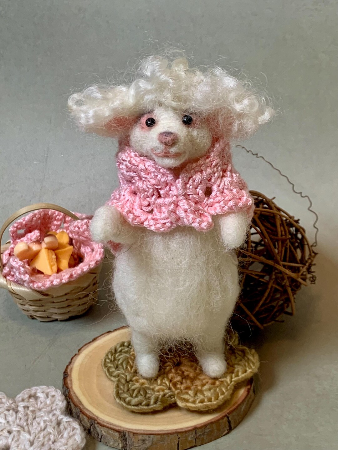 Needle Felted Sheep – Maisie Fluffett – Handmade Wool Art Doll – Cute ...