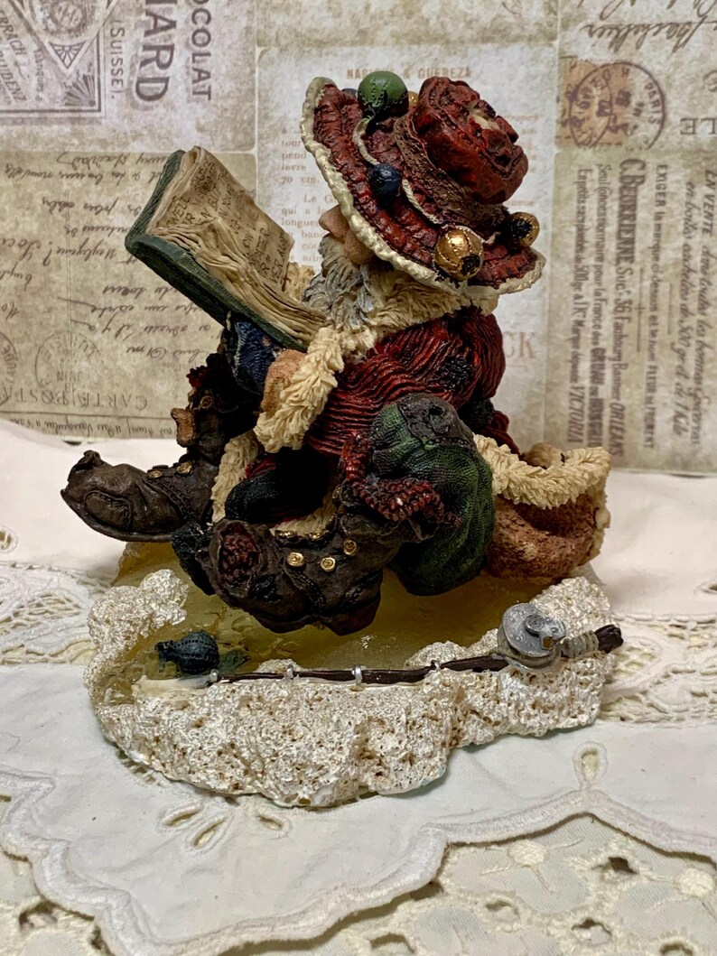 Vintage Boyds Bears Santa Figurine: "nick on Ice" Folkstone Collection ...