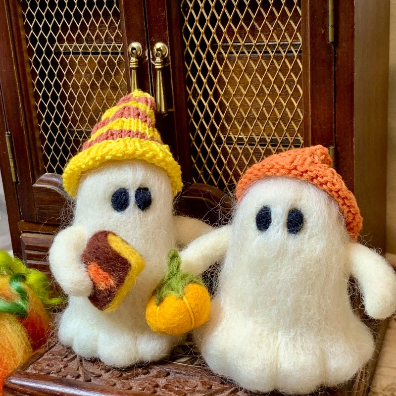 Needle Felted Ghost - Etsy
