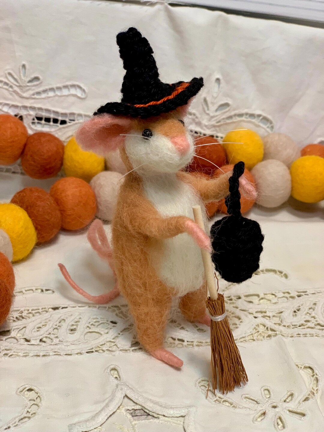 Needle Felted Little Red Mouse Pip Cute Toy Waldorf Inspired Sweet ...