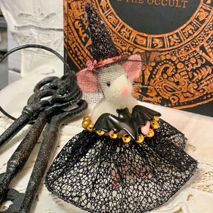 Little White Mouse Pippa Witch Cute Toy Waldorf Inspired Sweet Stuffed ...