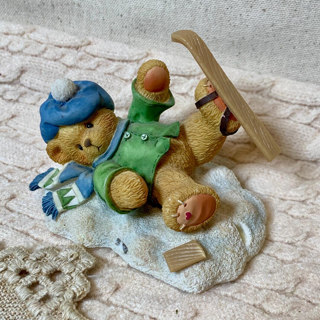 Vintage Cherished Teddies Spencer Bear Figurine: Enesco Collectible ...