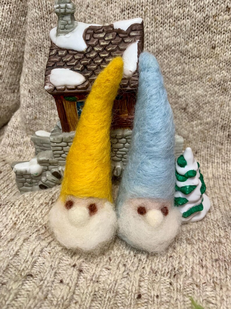 Christmas Gnomes With Initial – Handmade Needle Felted Wool Nordic ...
