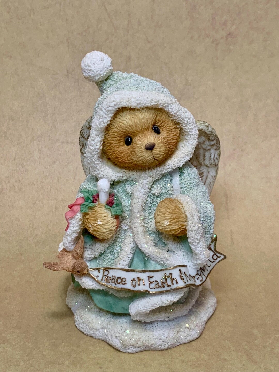 Cherished Teddies Angela Figurine: Retired Teddy Bear Angel, 1996 - Etsy