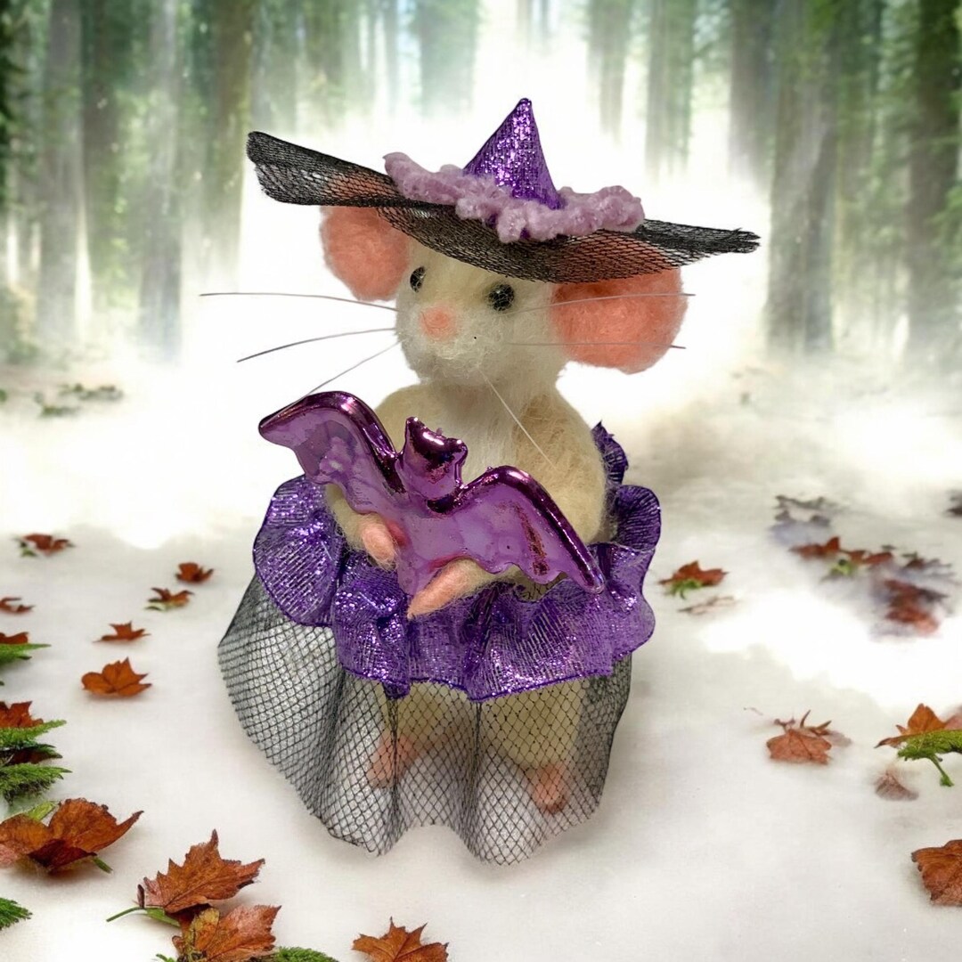 Little Beige Mouse Pippa Witch Cute Toy Waldorf Inspired Sweet Stuffed ...