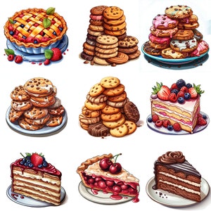 Delectable Delights Clipart Collection - 200+ Fun Food Images - Cake ...