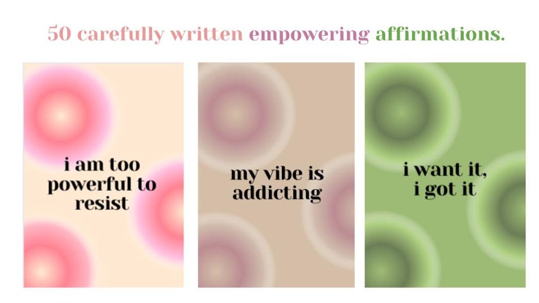 Empowering Affirmation Cards - Etsy