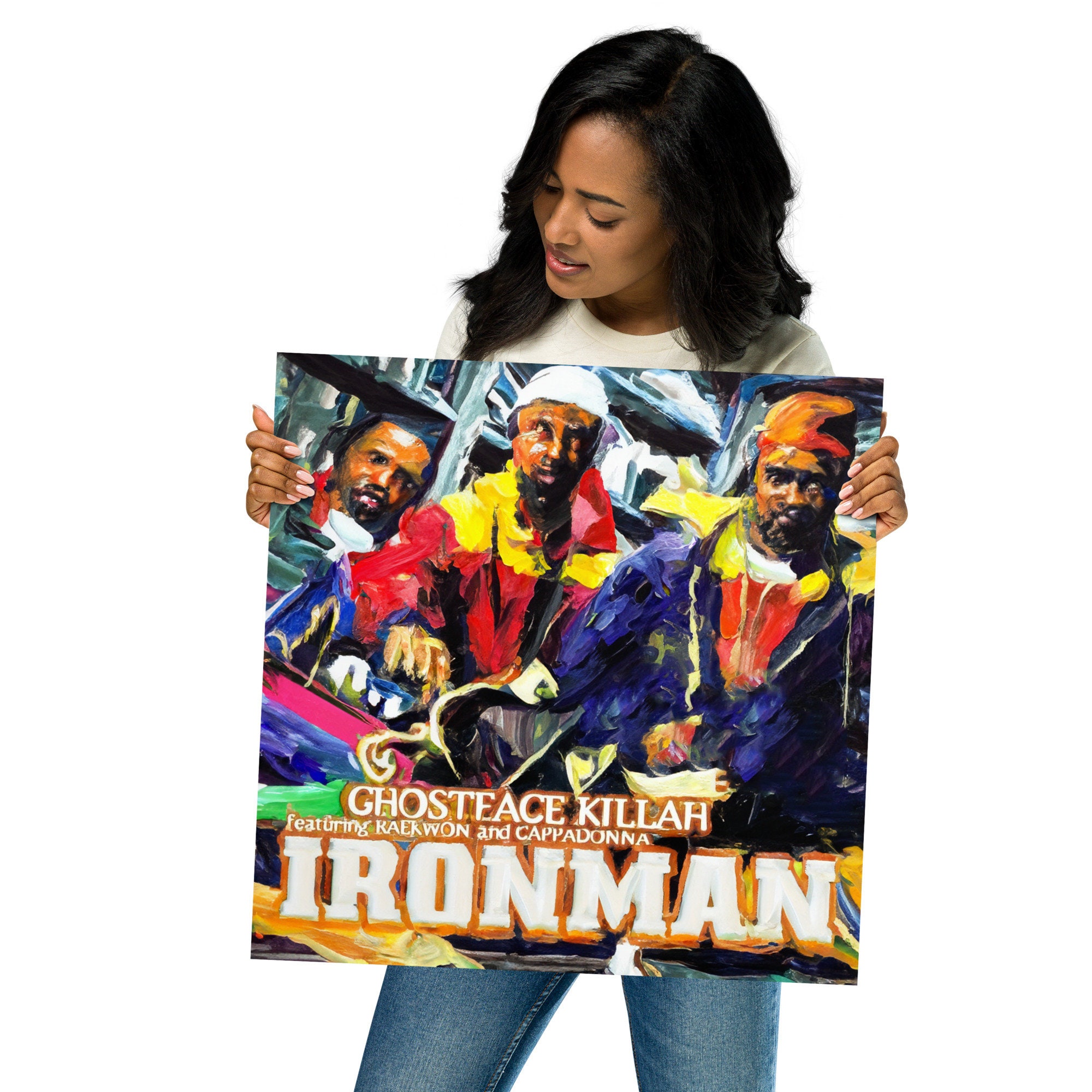 Ghostface Killah iron Man Album Cover Wall Art Music Artist Creative Wall Art Decorative Designs ...