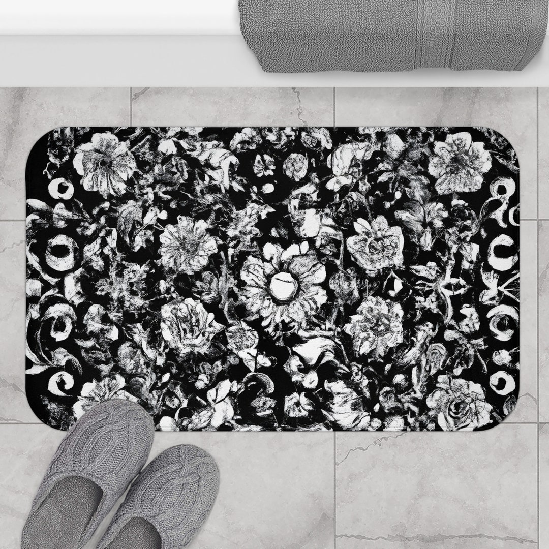 Goth Bath Mat Gothic Bathroom Home Decor Beth Hexbreaker - Etsy