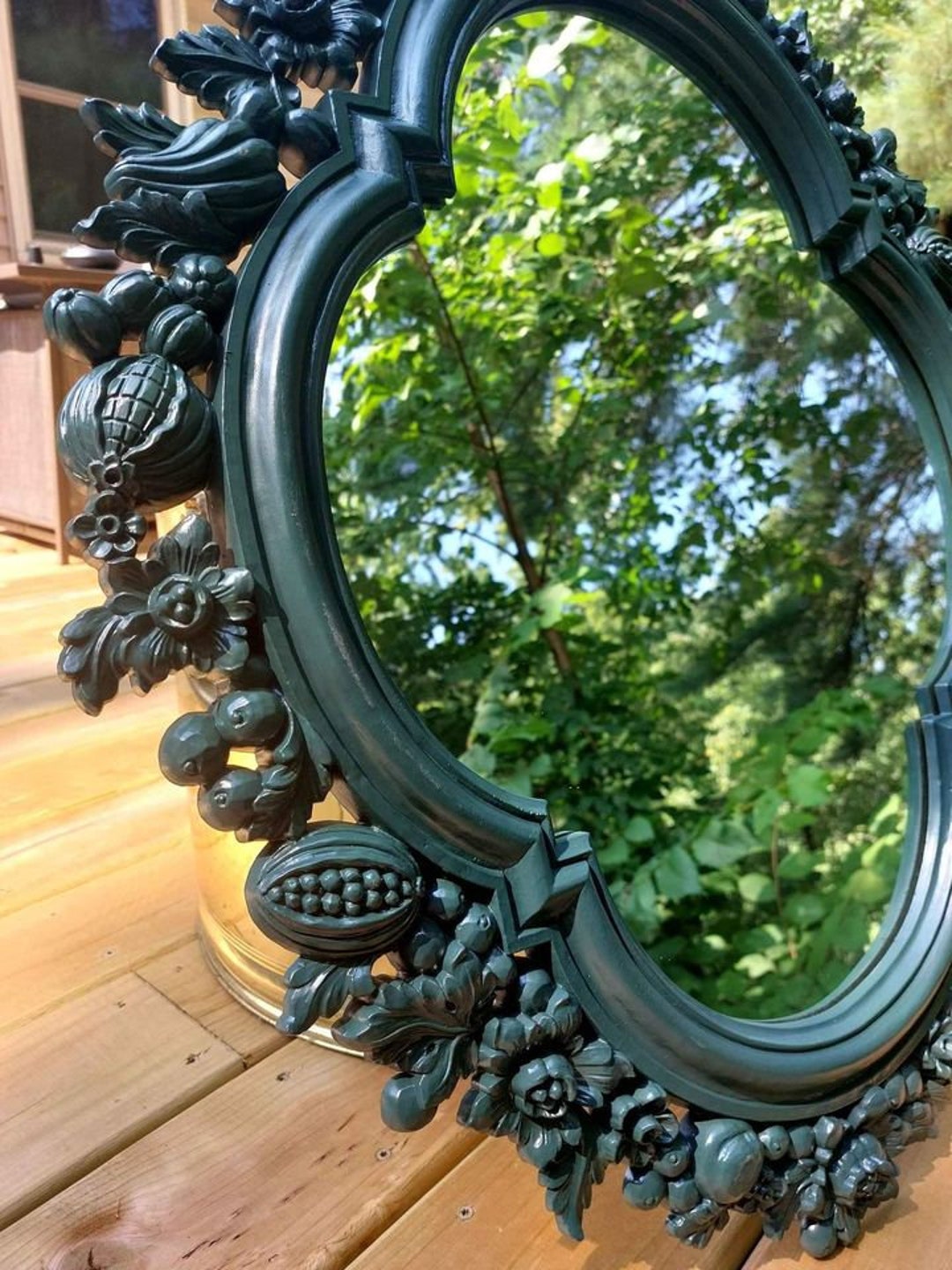 1960s Syroco No. 2004 Wall Mirror 3D Floral Frame USA Vintage - Etsy