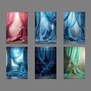 25 Flowing Fabric Backdrops, Background, Photoshop Overlays, Affinity ...