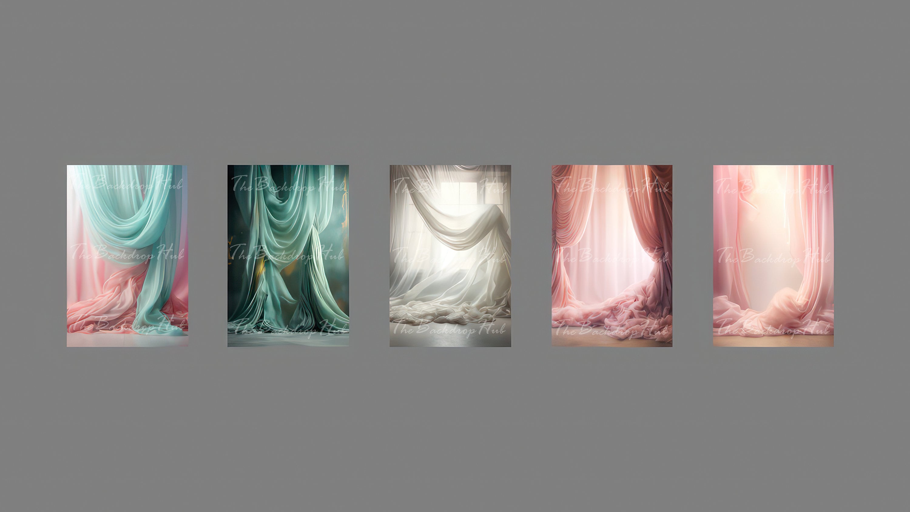 25 Flowing Fabric Backdrops, Background, Photoshop Overlays, Affinity ...