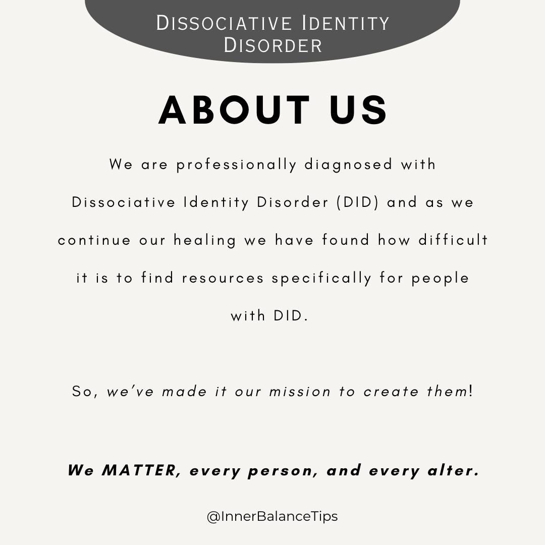 Dissociative Identity Disorder Card Deck for Systems - Etsy