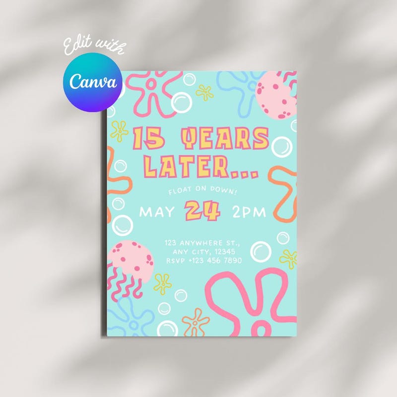 Spongebob Font Years Later - Etsy