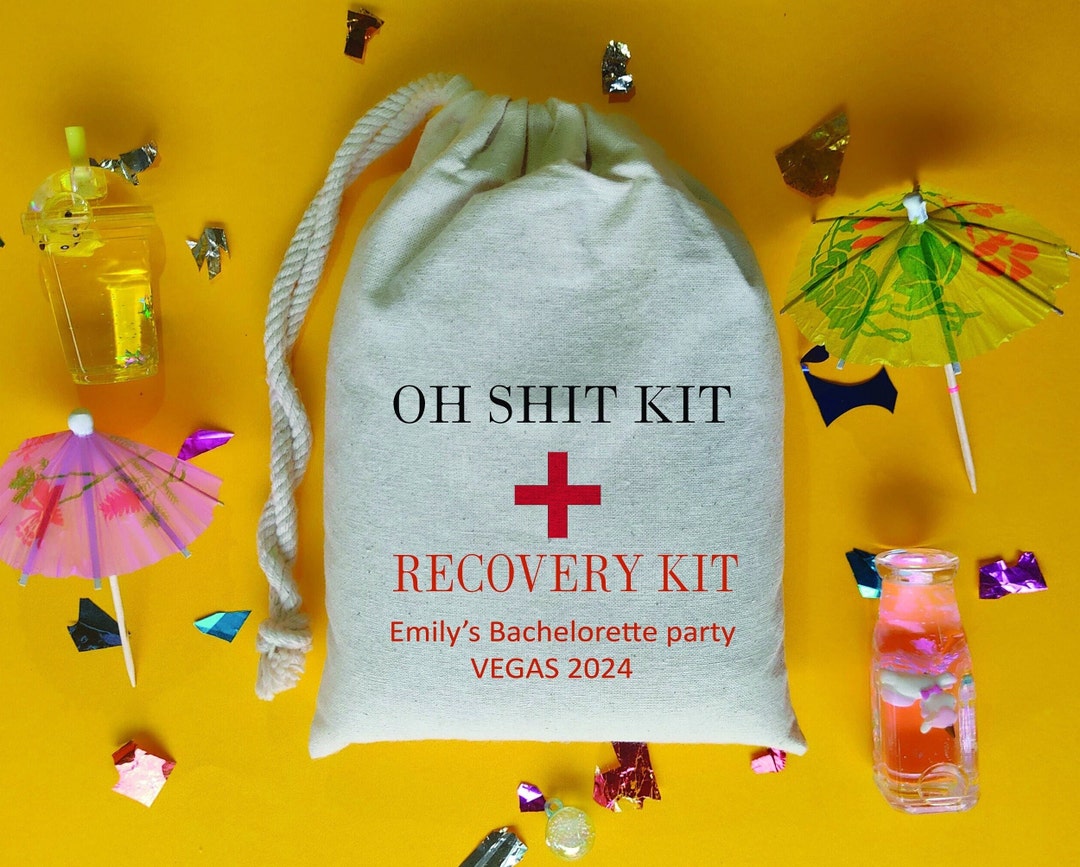 Oh Shit Kit Recovery Kit Bachelorette Party Bags for Guest - Etsy