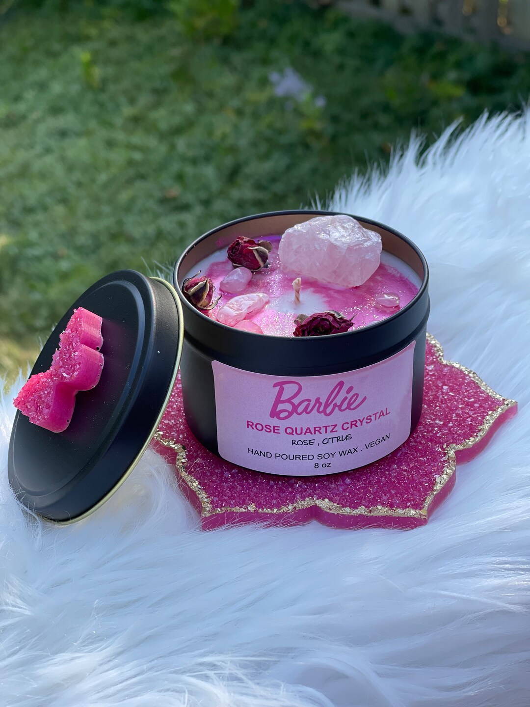 8 Oz Barbie Candle self Love Candle Negative Energy Cleansing Soy ...