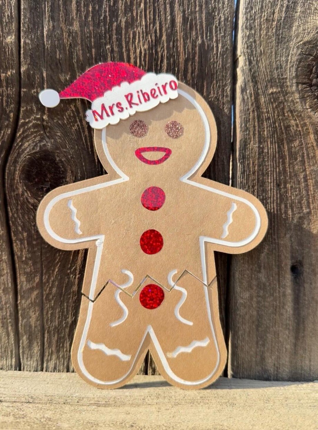 Gingerbread Man Gift Card Holder - Etsy