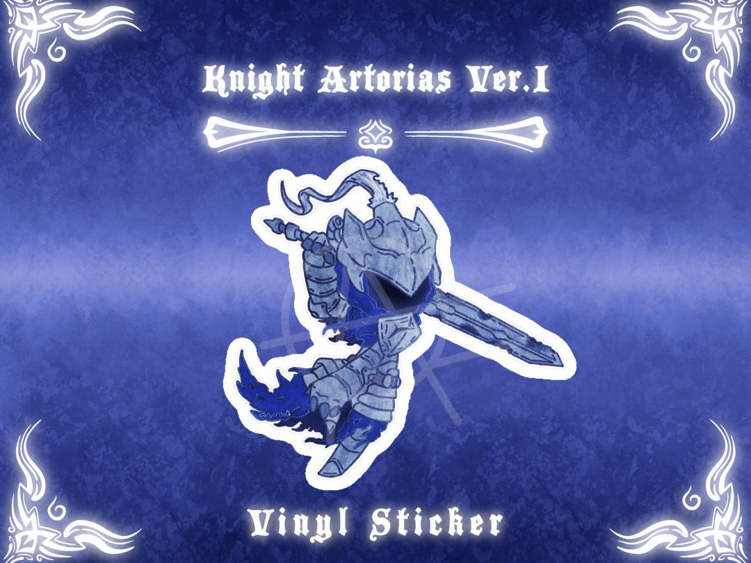 Dark Souls: Knight Artorias Ver. I Vinyl Sticker - Etsy