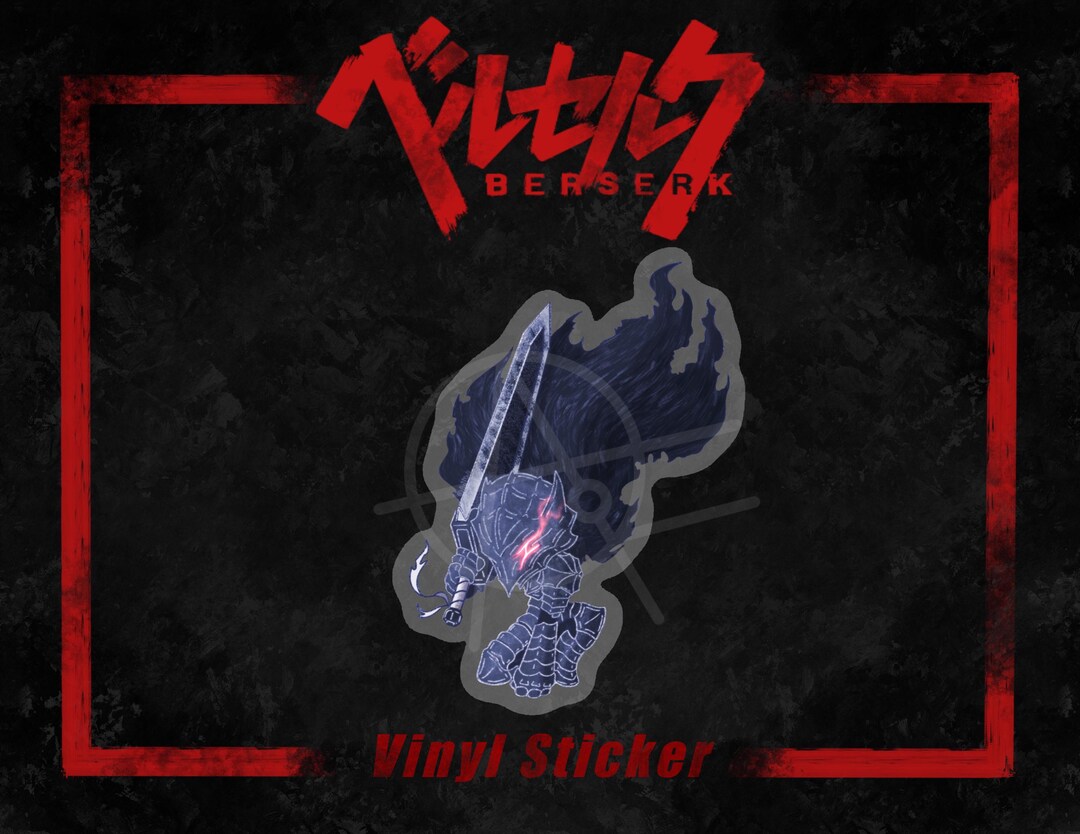 Berserk: Guts Transparent Sticker - Etsy