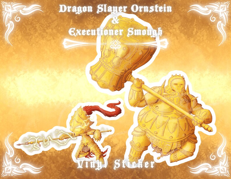 Dark Souls: Ornstein & Smough Duo Sticker - Etsy