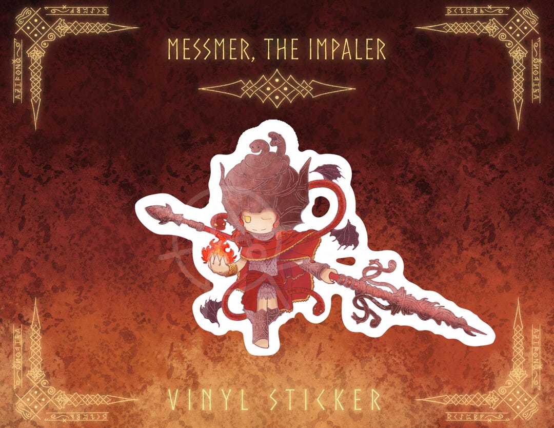 Elden Ring: Messmer, the Impaler Vinyl Sticker - Etsy