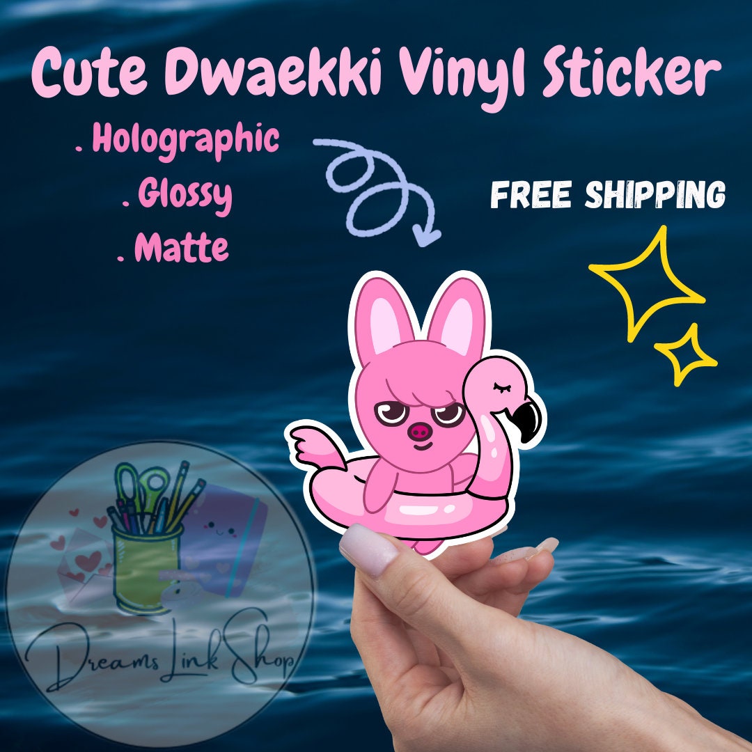 Cute Dwaekki Vinyl Sticker - Etsy